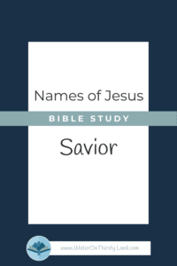 Names of Jesus: Savior | Water on Thirsty Land