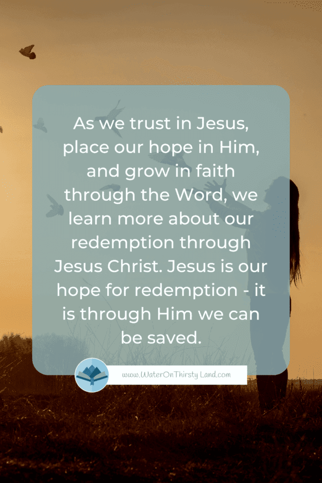Names of Jesus: Our Hope | Water on Thirsty Land